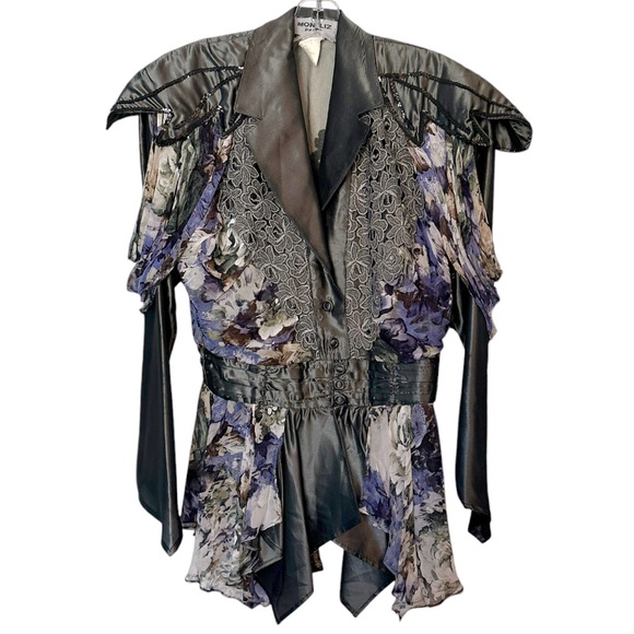 Mon Liz Paris | Jackets & Coats | Mon Liz Paris Vintage Steampunk Satin ...